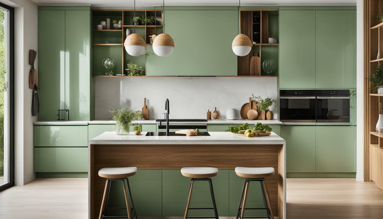 Revitalize Your Space with Green Kitchen Cabinets